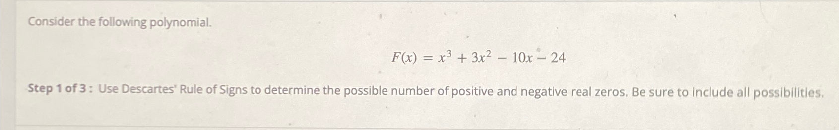 Solved Consider the following | Chegg.com