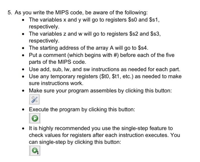 Solved 2 Create A New File In Mars Named Cs51hw5 Asm 3