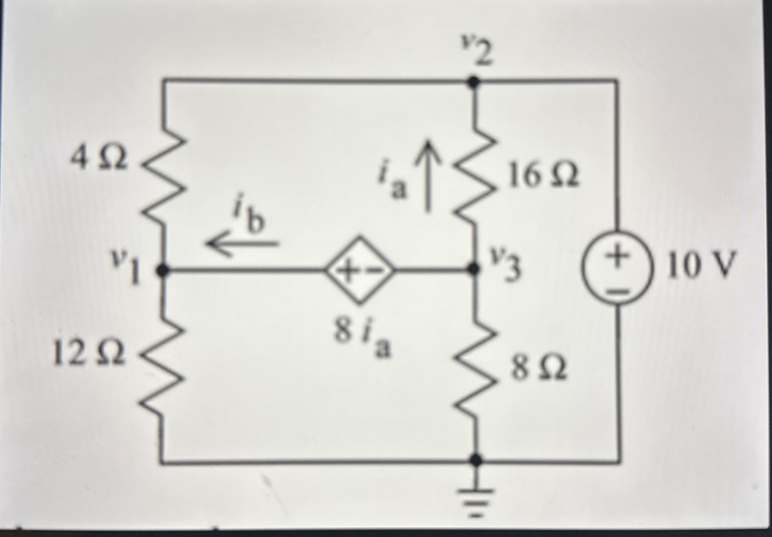 Solved Please get the value of 1)V_1,2)V_2, ﻿and 3)i_a and | Chegg.com