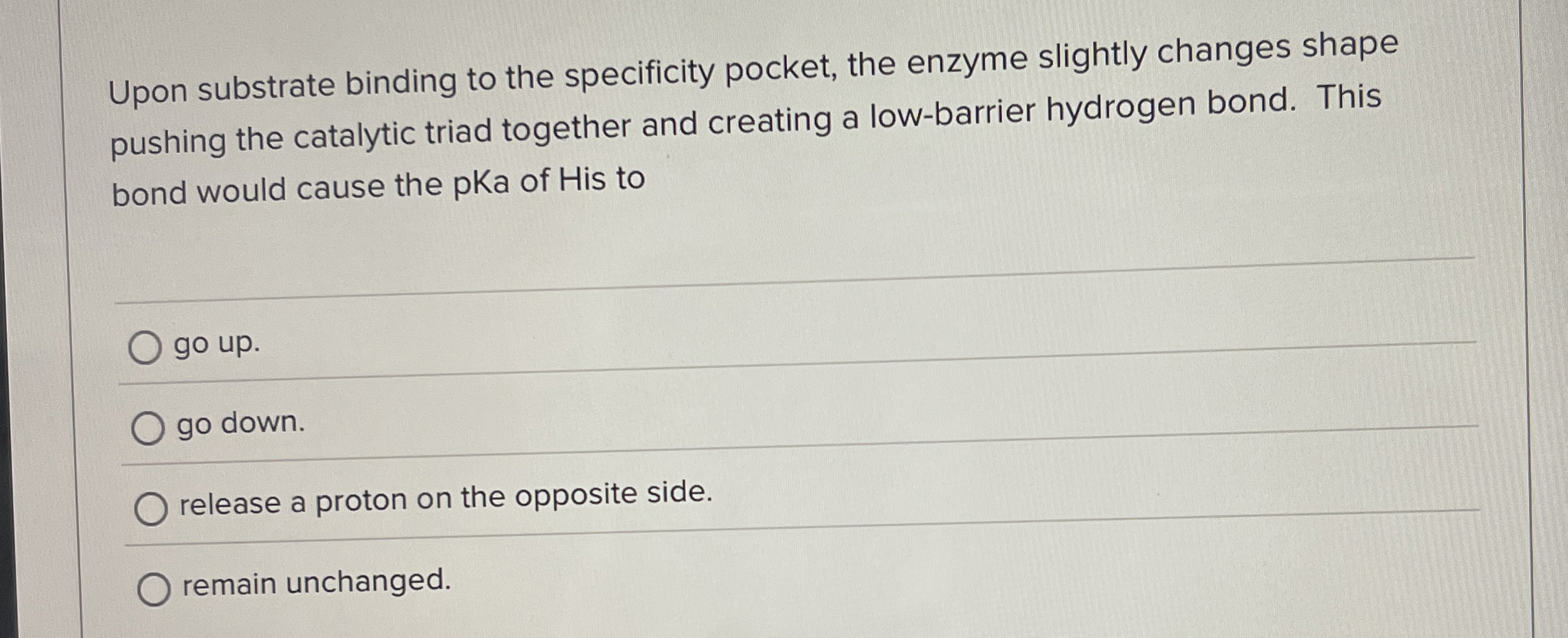 Solved Upon substrate binding to the specificity pocket, the | Chegg.com