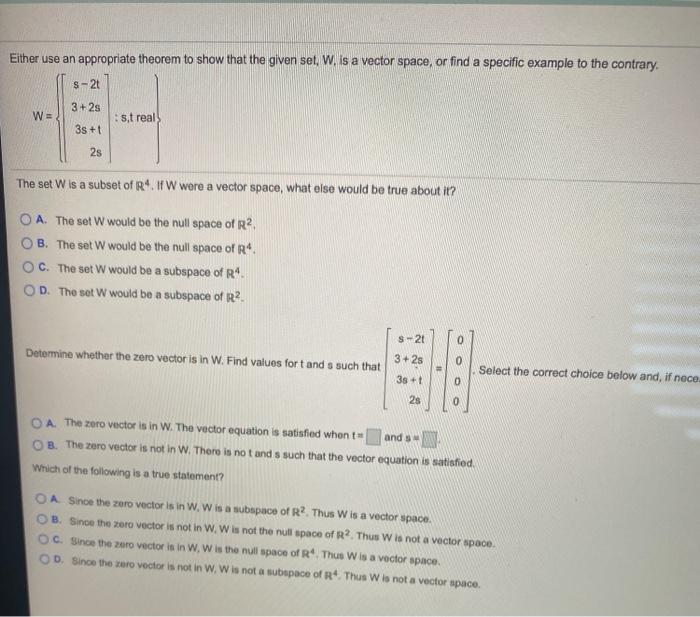 Solved Either use an appropriate theorem to show that the | Chegg.com