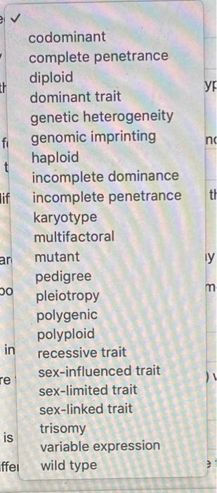 Solved For any given gene, the allele that displays a normal | Chegg.com