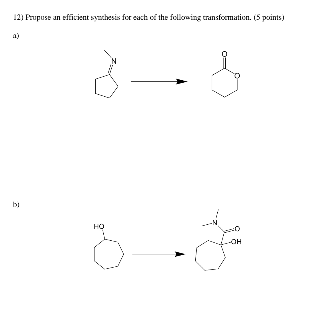 Solved Propose an efficient synthesis for each of the | Chegg.com