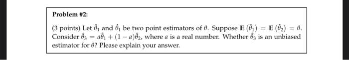 Solved Problem \#2: (3 points) Let θ^1 and θ^1 be two point | Chegg.com Solved Problem \#2: (3 points) Let θ^1 and θ^1 be two point | Chegg.com