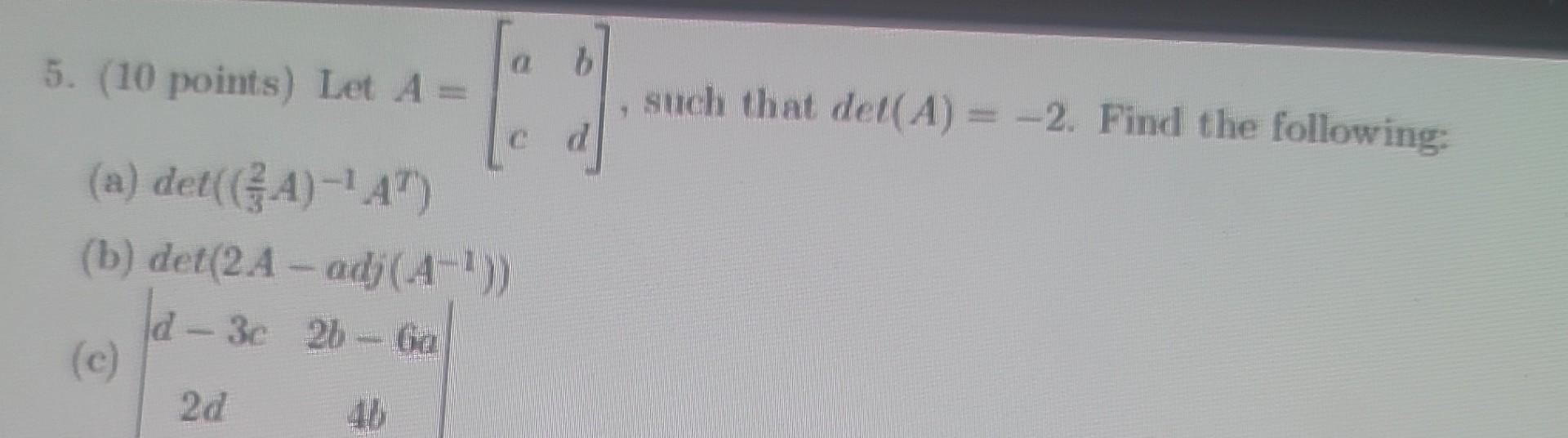Solved Linear Algebra ; Can someone help me solving b) and | Chegg.com