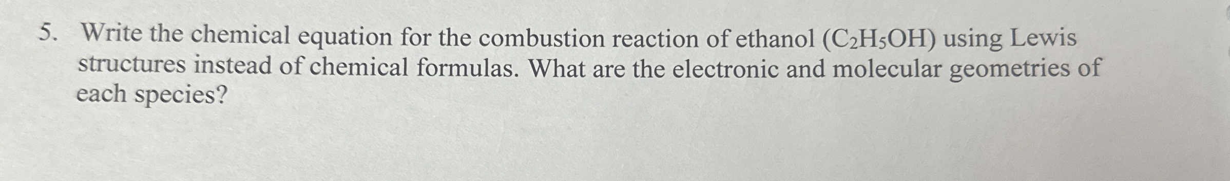 Solved Write the chemical equation for the combustion | Chegg.com