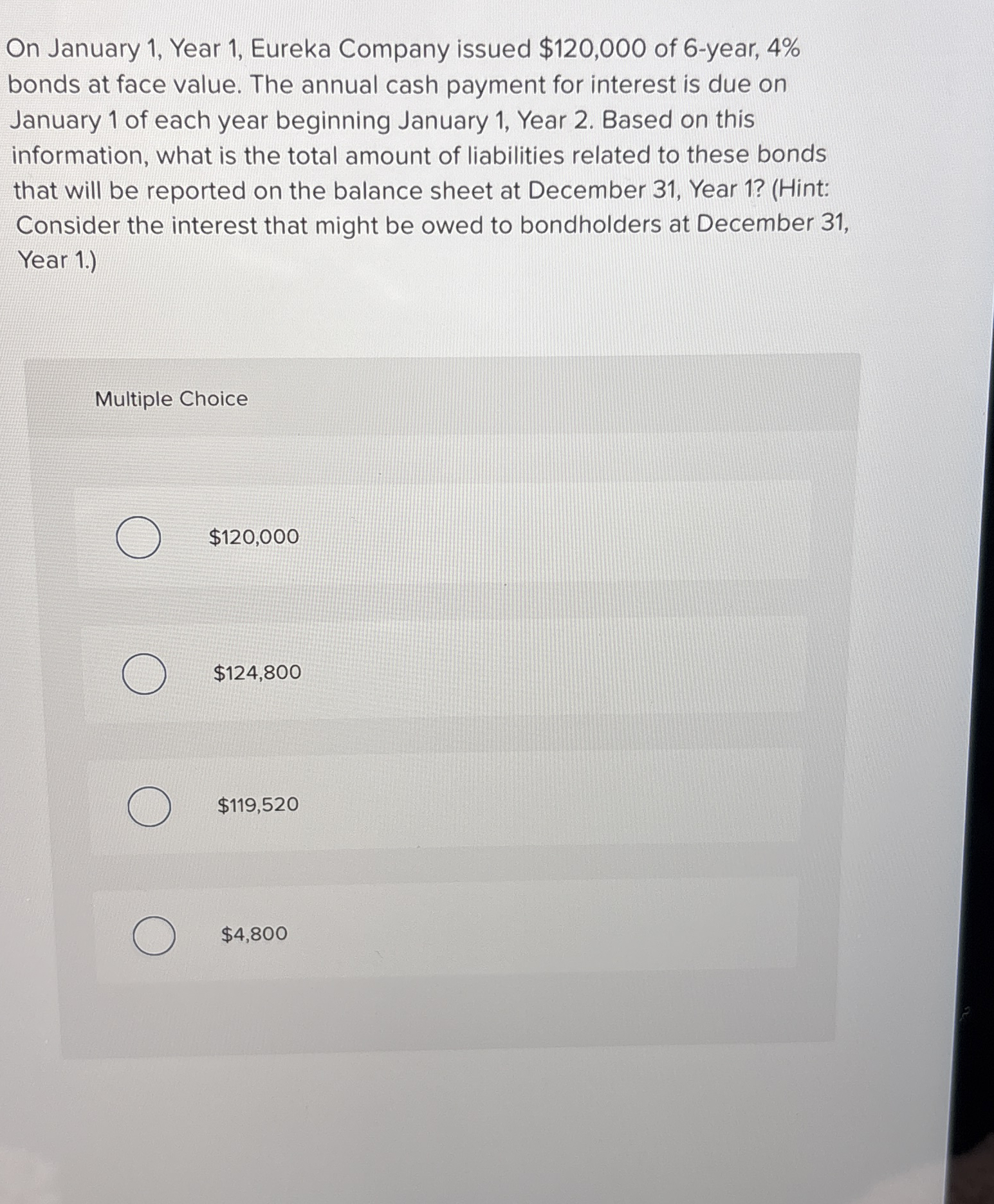 Solved On January 1, ﻿Year 1, ﻿Eureka Company issued | Chegg.com