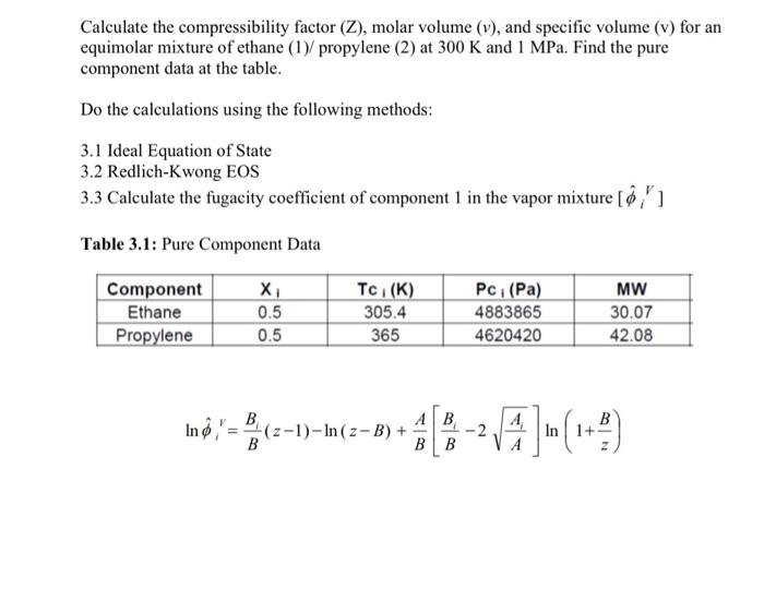 Solved Calculate the compressibility factor (Z), molar | Chegg.com