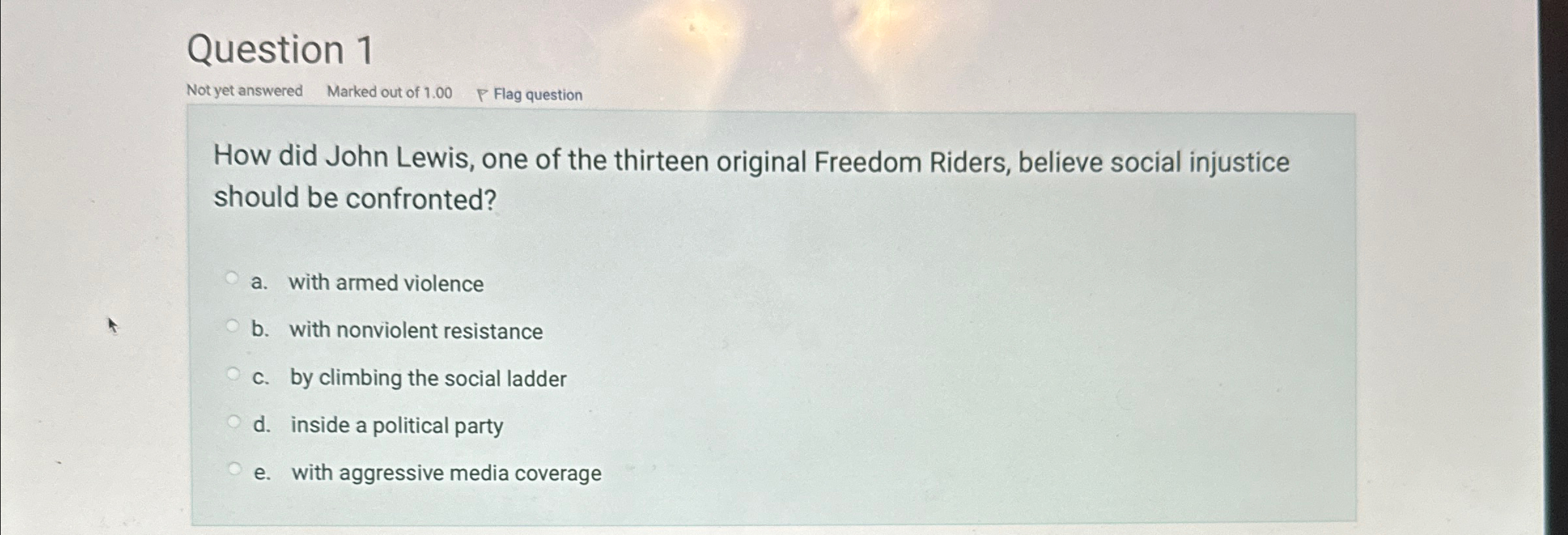 Solved Question 1Not yet answeredMarked out of 1.00P Flag | Chegg.com Solved Question 1Not yet answeredMarked out of 1.00P Flag | Chegg.com