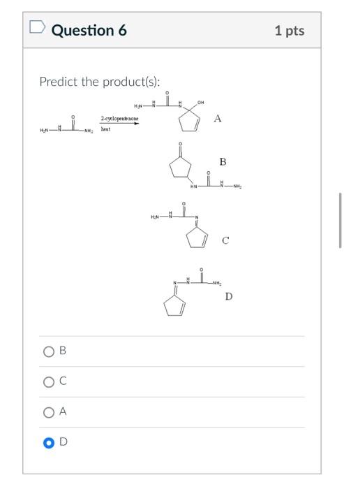 Solved Question 5 Predict the product(s): Predict the | Chegg.com