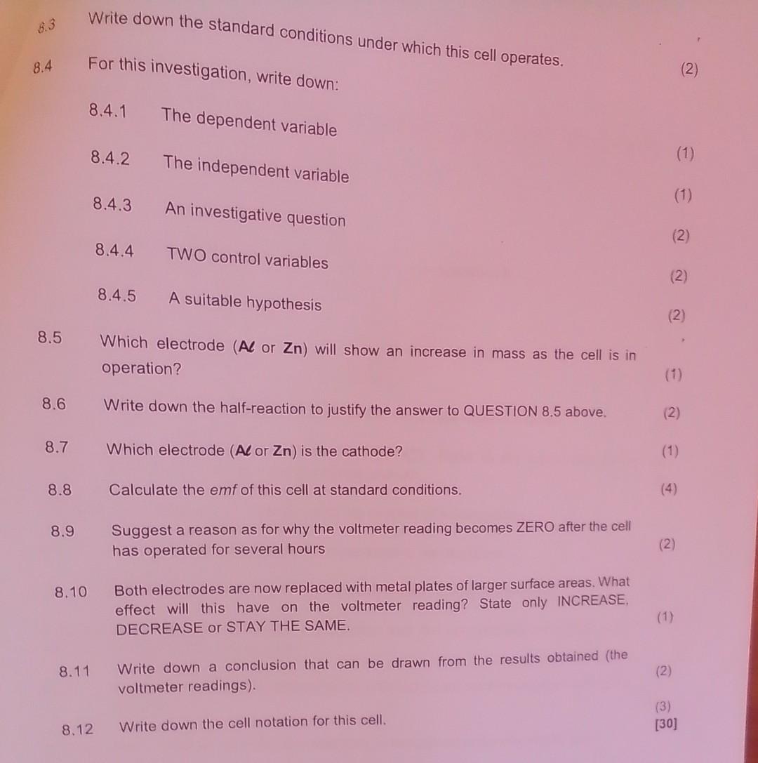 Solved Grade 12 learners investigate the effect of the | Chegg.com