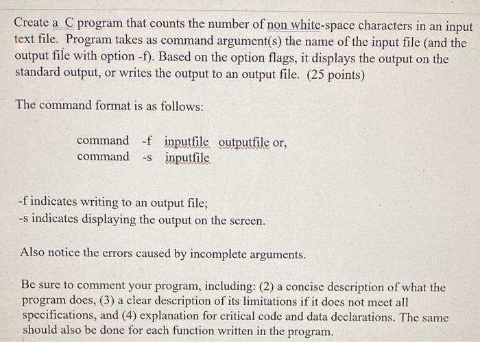 Solved Create A C Program That Counts The Number Of Non