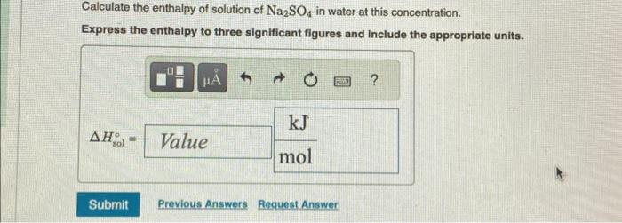 Solved A sample of Na2SO4( s) is dissolved in 227 g of water | Chegg.com