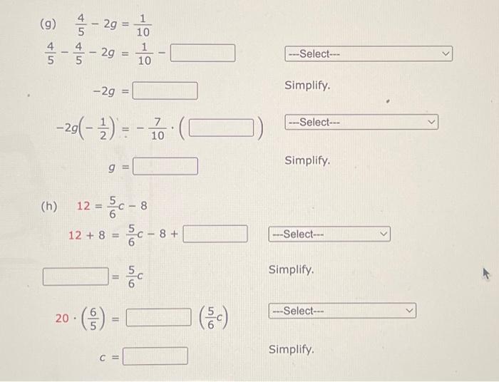 Solved Solve each equation. Show your work and justify each | Chegg.com