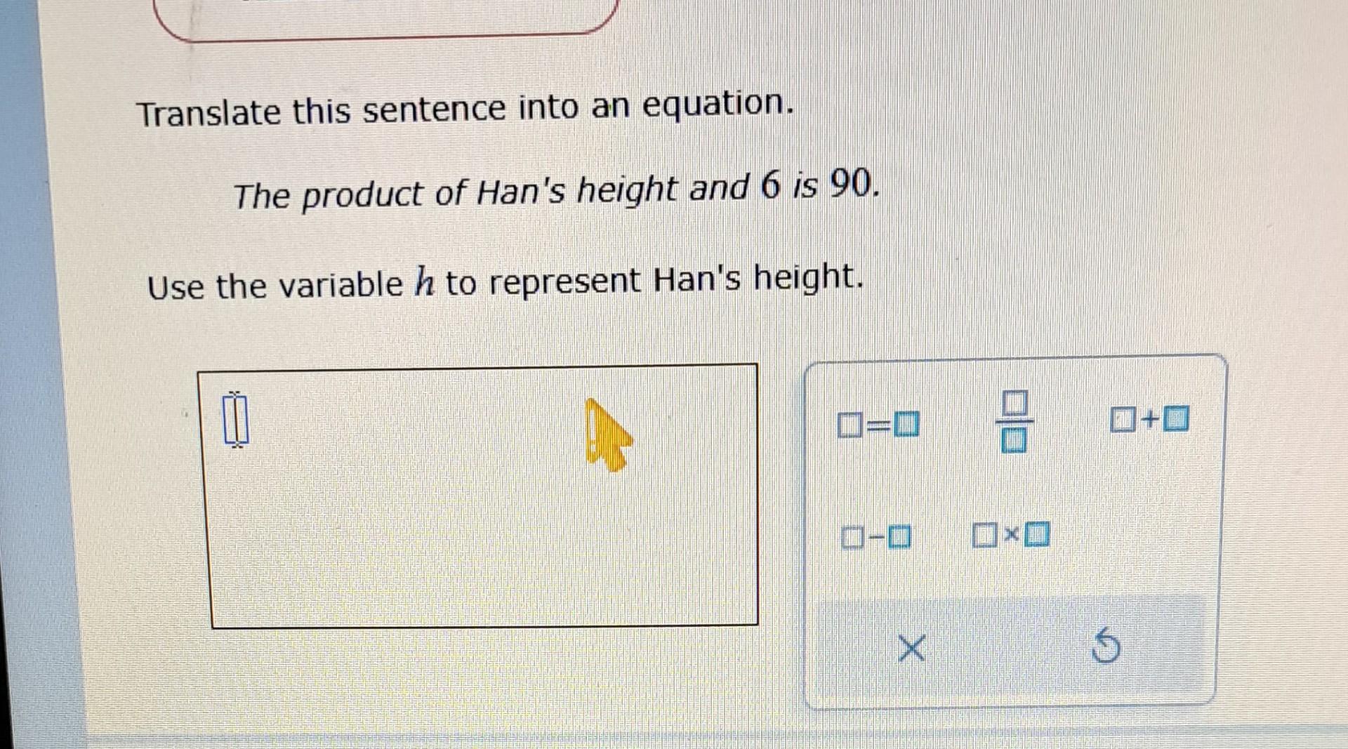 Solved Translate this sentence into an equation. The product | Chegg.com