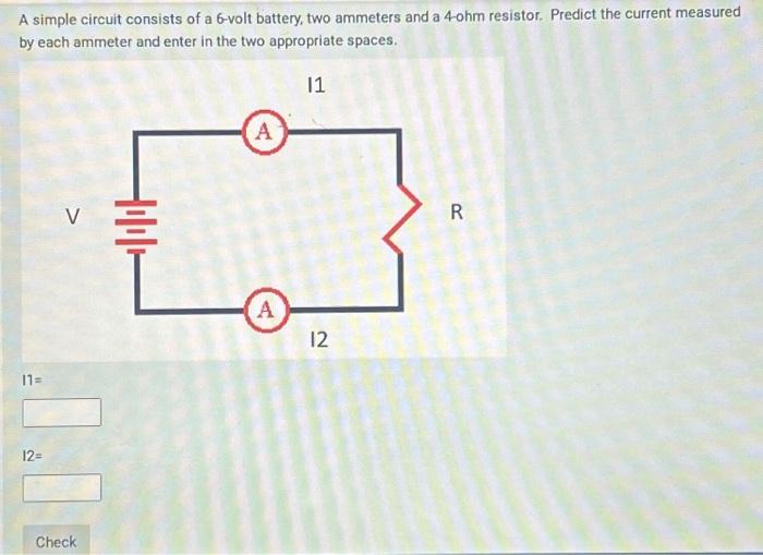 Solved A simple circuit consists of a 6-volt battery, two | Chegg.com