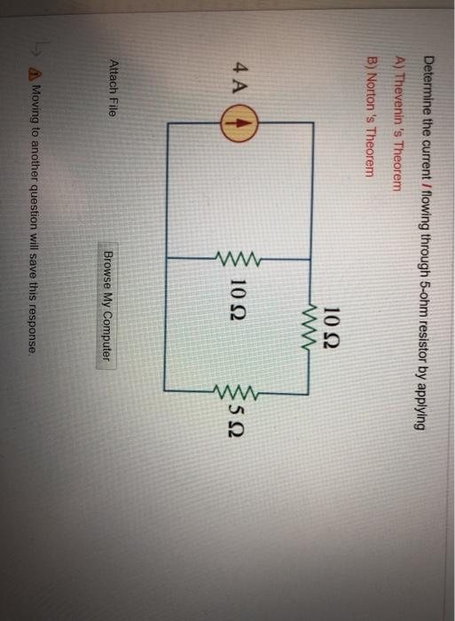 Solved Determine the current flowing through 5-ohm resistor | Chegg.com