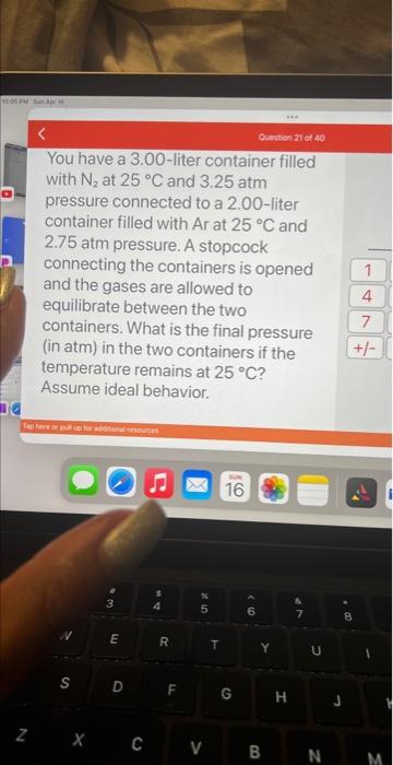 Solved You have a 3.00-liter container filled with N2 at | Chegg.com