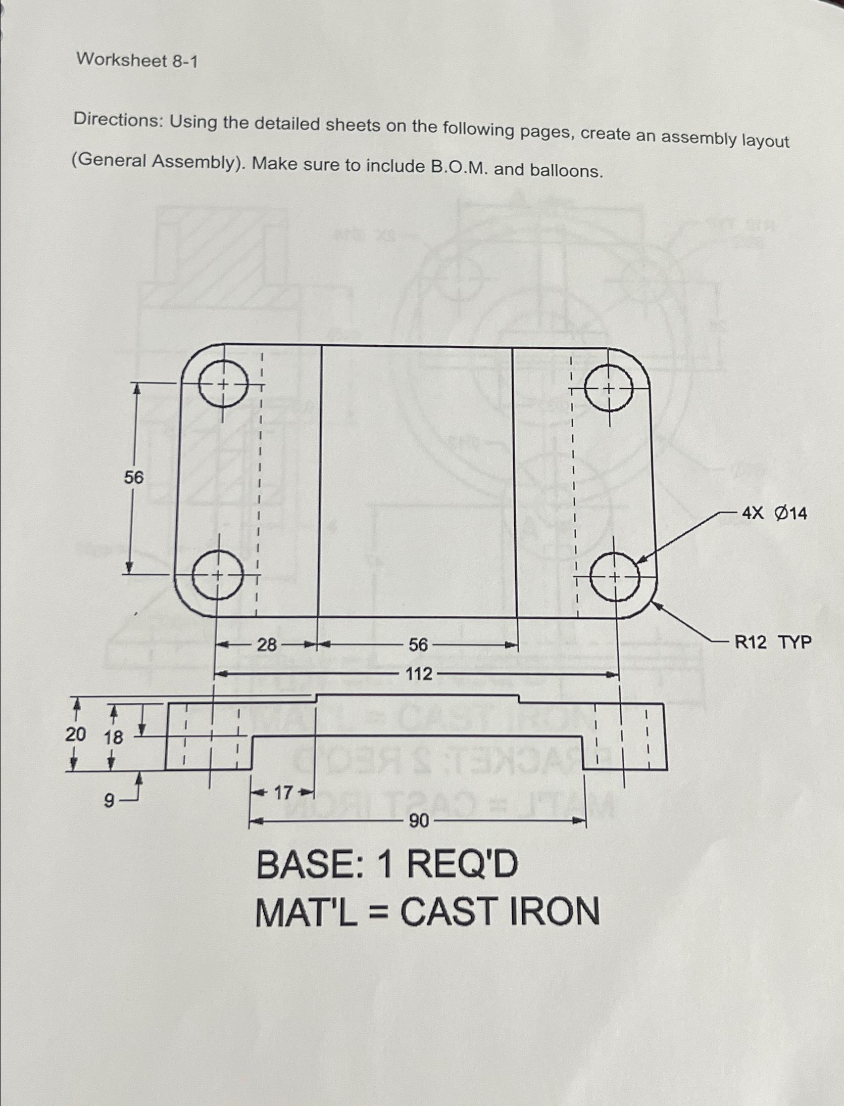 Solved Worksheet 8-1Directions: Using the detailed sheets on | Chegg.com