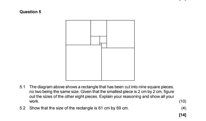 Solved Question 55.1 ﻿The diagram above shows a rectangle | Chegg.com