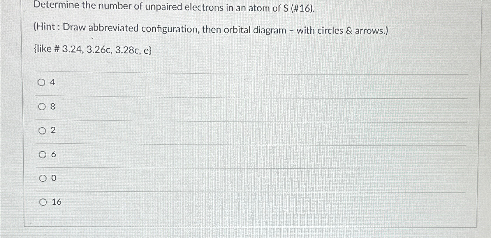 Solved Determine the number of unpaired electrons in an atom | Chegg.com