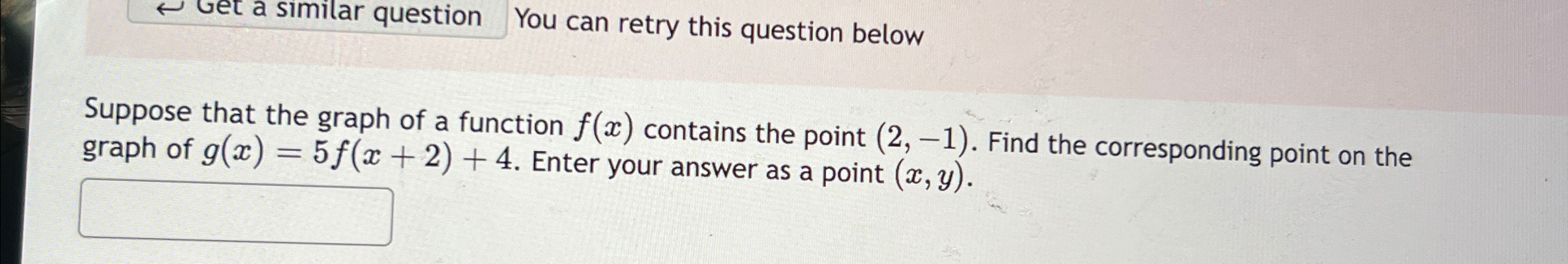 Solved You can retry this question belowSuppose that the | Chegg.com