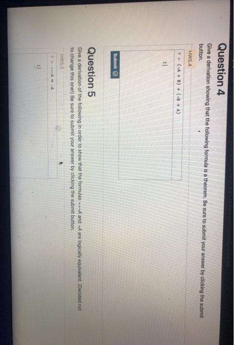 Solved Question 4 Give a derivation showing that the | Chegg.com