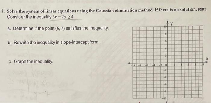 Solved Solve The System Of Linear Equations Using The