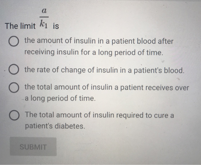 Solved Insulin Pump Separable Differential Equations A | Chegg.com