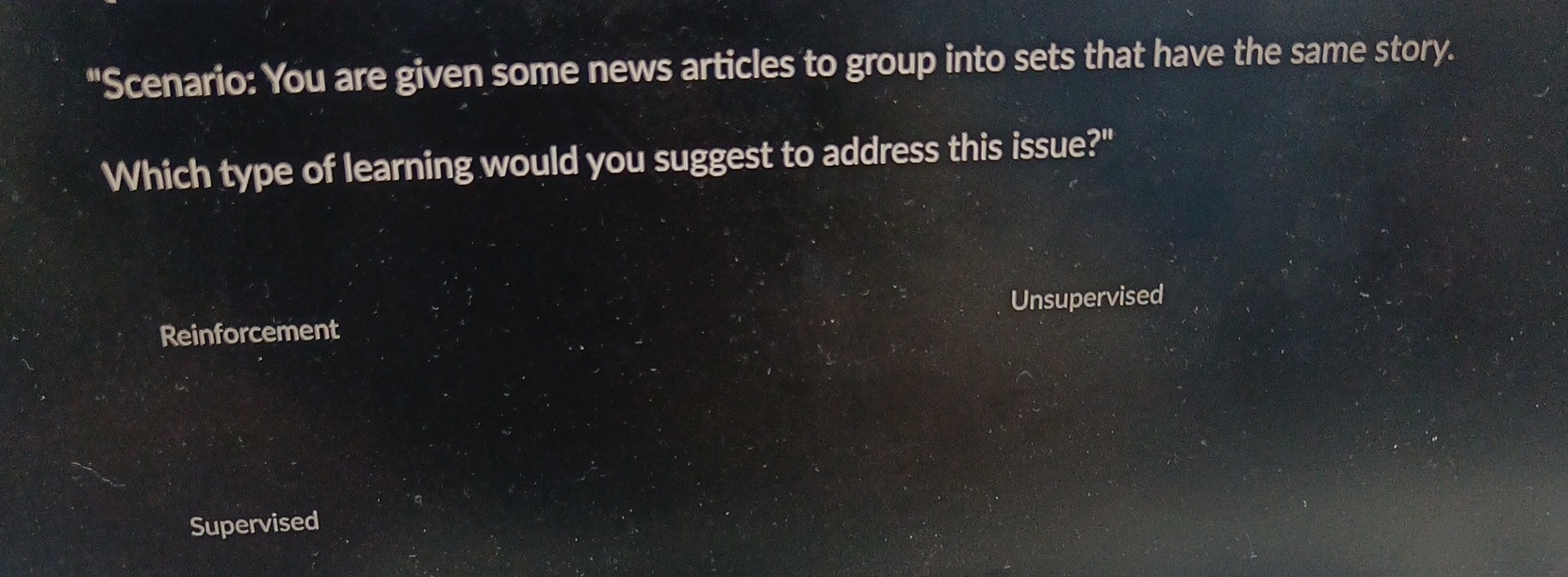 Solved "Scenario: You are given some news articles to group | Chegg.com
