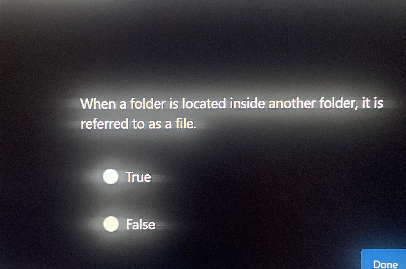 Solved When a folder is located inside another folder, it is | Chegg.com