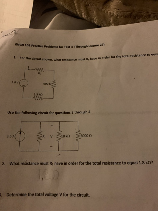 Solved ENGR 103 Practice Problems for Test 3 (Through | Chegg.com