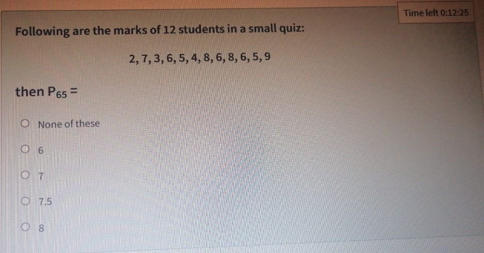 Solved Following are the marks of 12 students in a small | Chegg.com