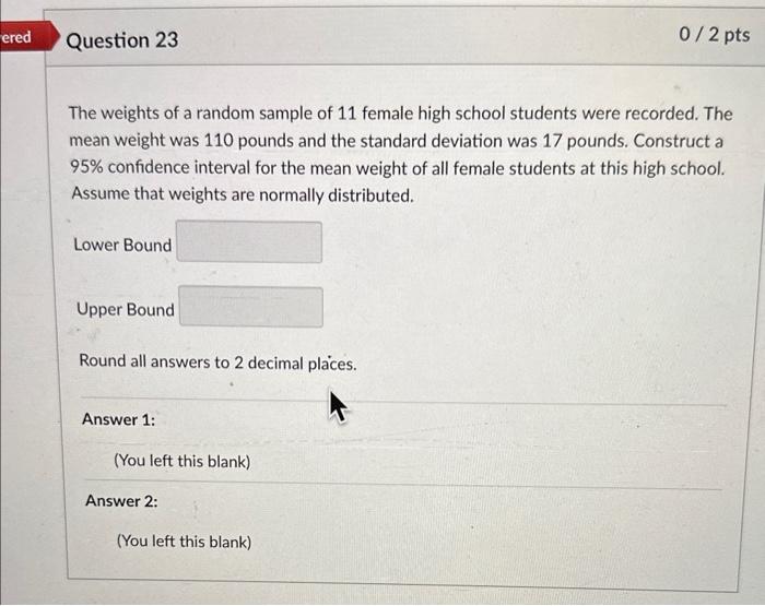 Solved Using the lower bound and upper bound from the | Chegg.com