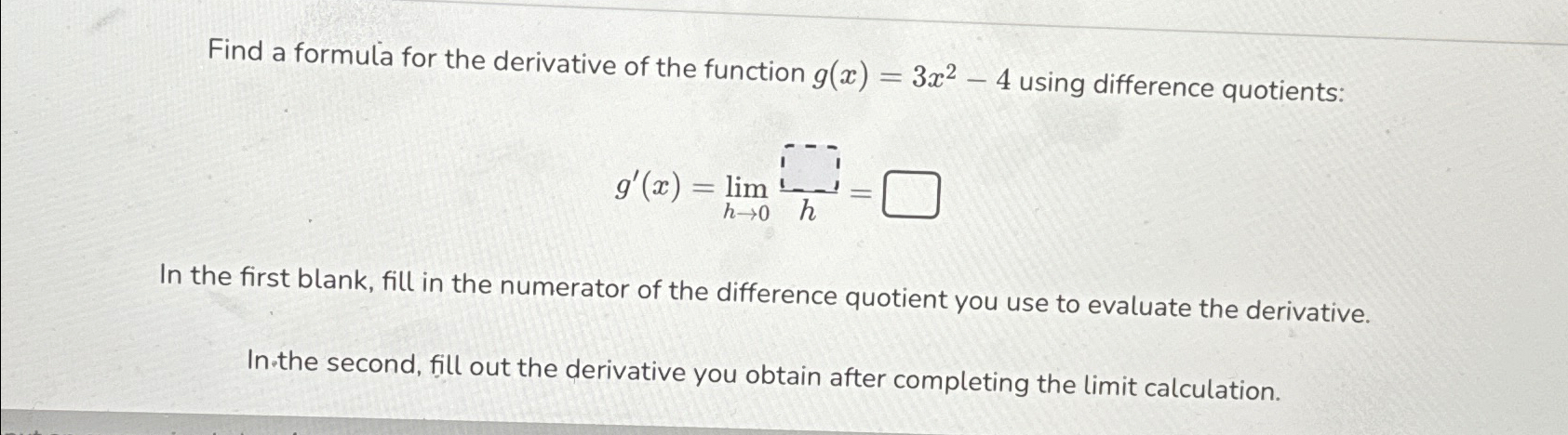 Solved Find a formula for the derivative of the function | Chegg.com