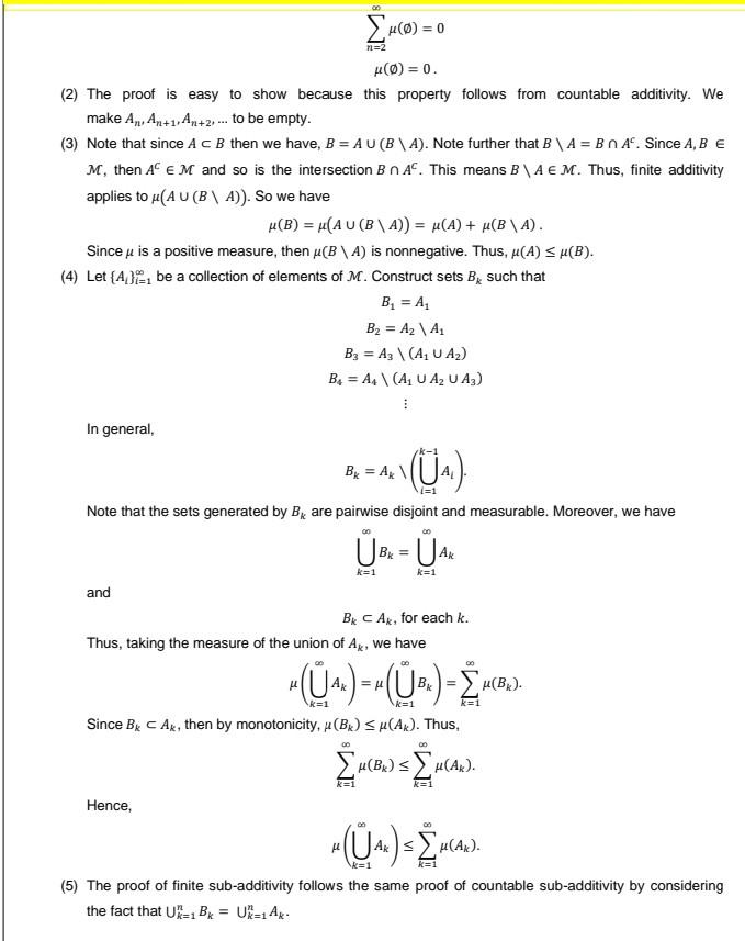 Solved Theorem 10. Let u be a positive measure on a | Chegg.com