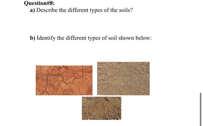 Solved Question\#8: a) Describe the different types of the | Chegg.com Solved Question\#8: a) Describe the different types of the | Chegg.com