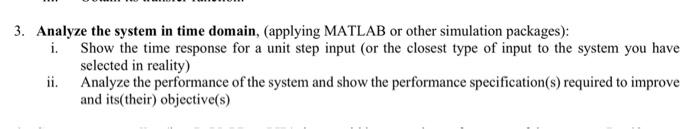 X(s) F(S) 1 ms2 + bs +k 3. Analyze the system in | Chegg.com