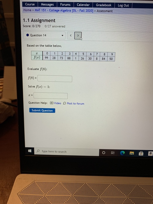 Solved Course Messages Forums Calendar Gradebook Home > MAT | Chegg.com