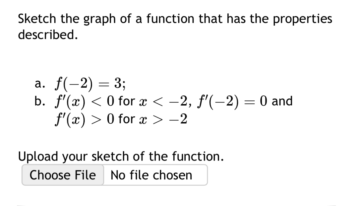 Solved Sketch the graph of a function that has the | Chegg.com