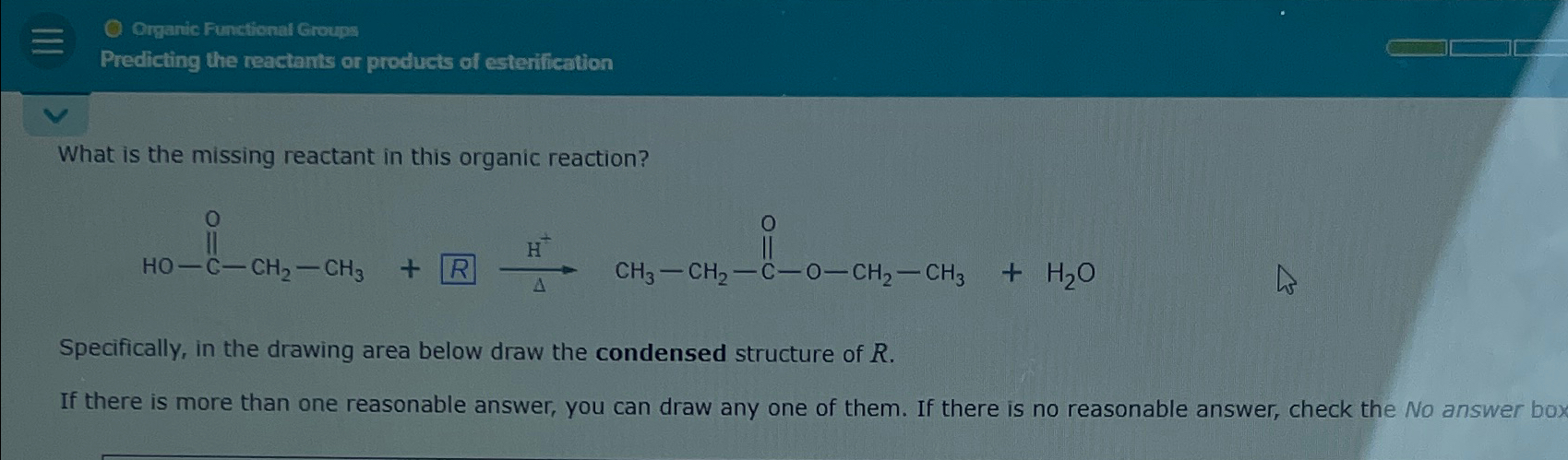 Solved Organic Functional GroupsPredieting the renctants or | Chegg.com