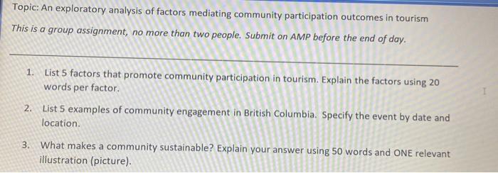 Solved Topic: An exploratory analysis of factors mediating | Chegg.com