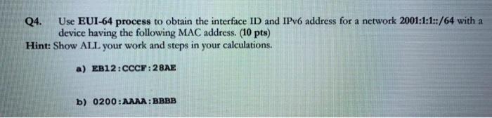 Solved Q1. Find the classful network address, network | Chegg.com