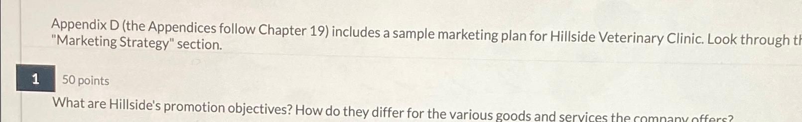 Solved Appendix D (the Appendices follow Chapter 19) | Chegg.com
