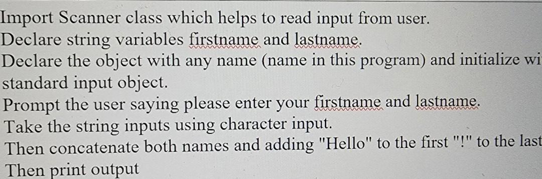 Solved Import Scanner class which helps to read input from | Chegg.com