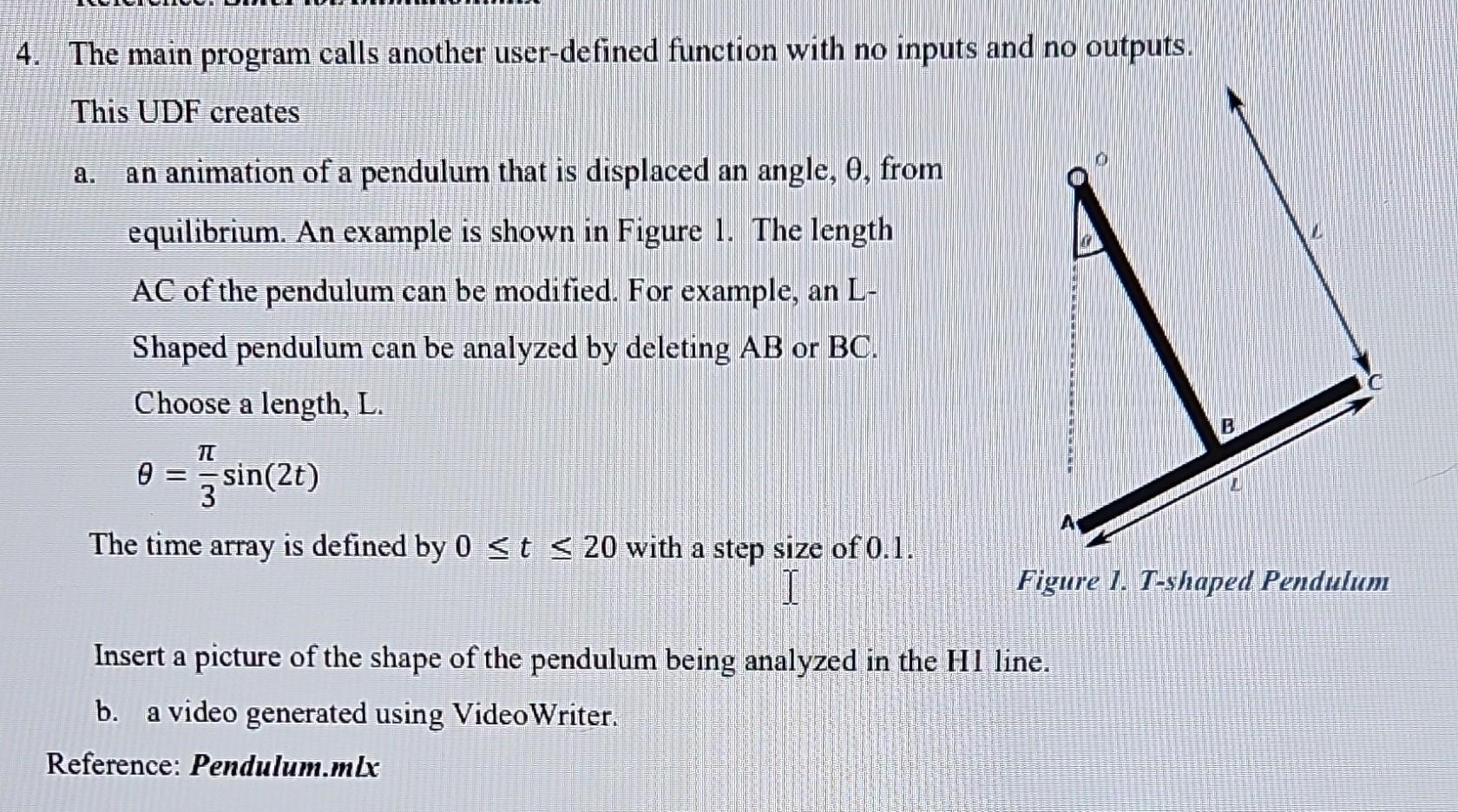 The Main Program Calls Another User Defined Function