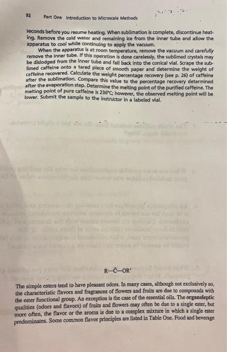 Solved Preparing the Tea Solution. Place 20 mL of water in a | Chegg.com