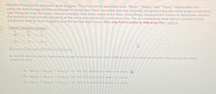 Solved b-1. Construct an ANOVA table. Assume production | Chegg.com