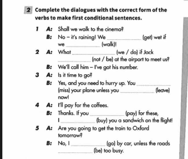 Solved Complete the dialogues with the correct form of the | Chegg.com