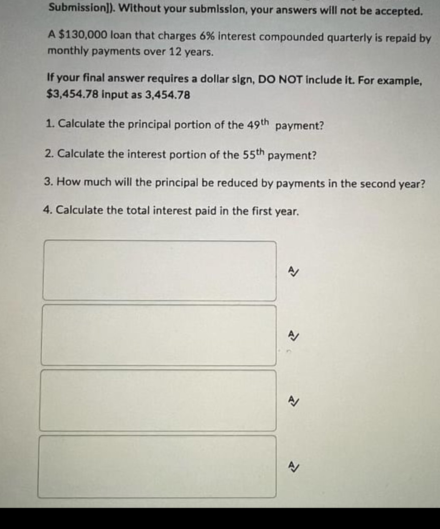 Solved Submission]). ﻿Without your submisslon, your answers | Chegg.com